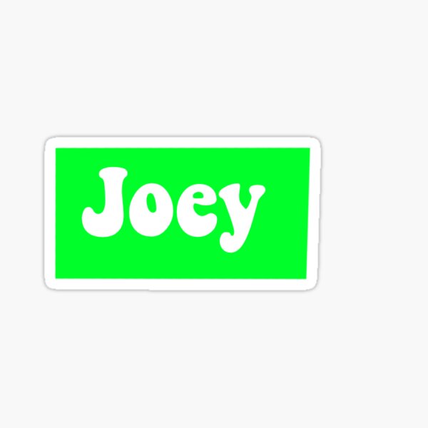 "Name: Joey" Sticker for Sale by Stickersbyceci | Redbubble