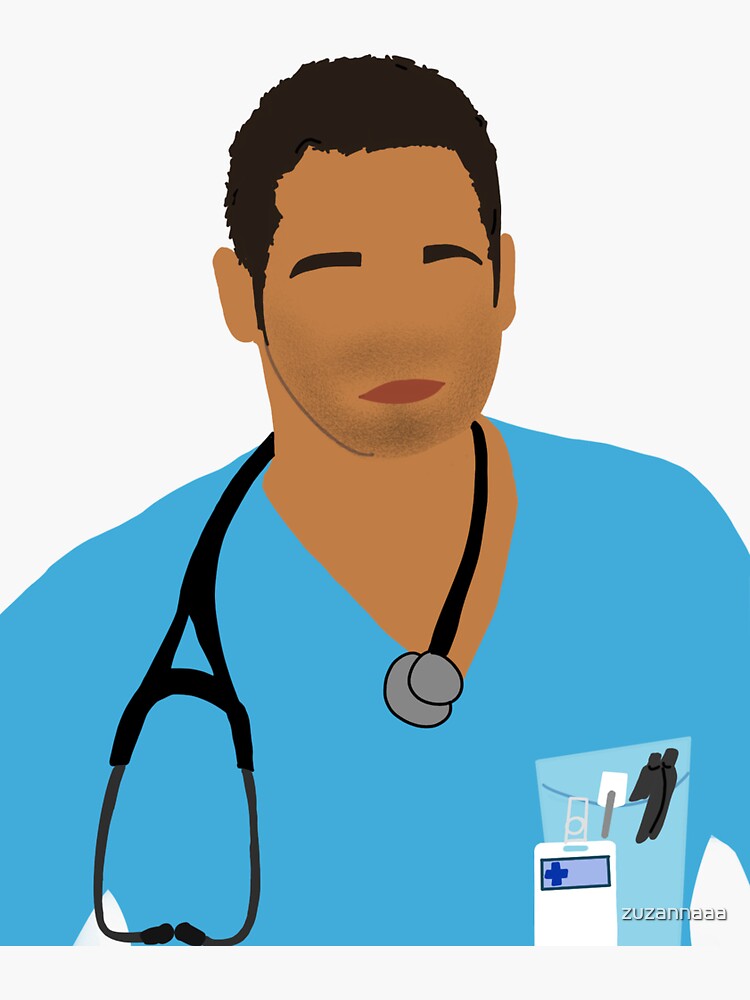 "Alex Karev Faceless Portraits" Sticker for Sale by zuzannaaa | Redbubble