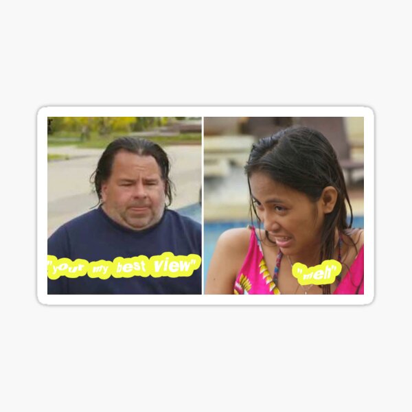 "i like the view meme" Sticker for Sale by cbeaaa | Redbubble