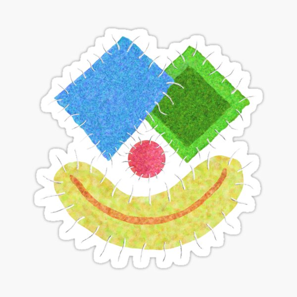 "Smiley Patches " Sticker by Shaditoon | Redbubble