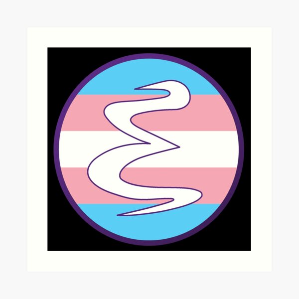 "Trans Pride Emacs Logo" Art Print by QuietMisdreavus | Redbubble