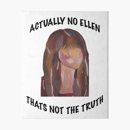 "DAKOTA JOHNSON, ACTUALLY ELLEN" Art Board Print for Sale by ...