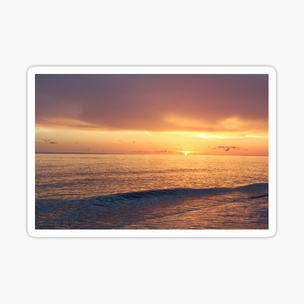 "Ocean Sunset" Sticker for Sale by genalatorre | Redbubble