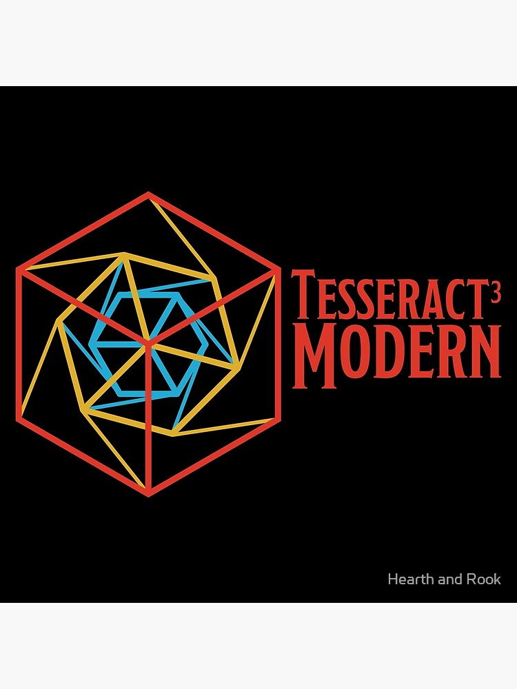 "Tesseract Cubed Modern Logo" Poster by gerrmann002 | Redbubble