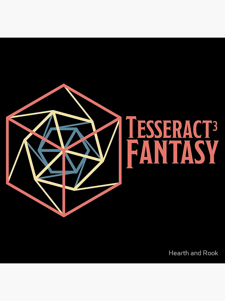 Tesseract Cubed Fantasy Logo Premium Matte Vertical Poster sold by ...
