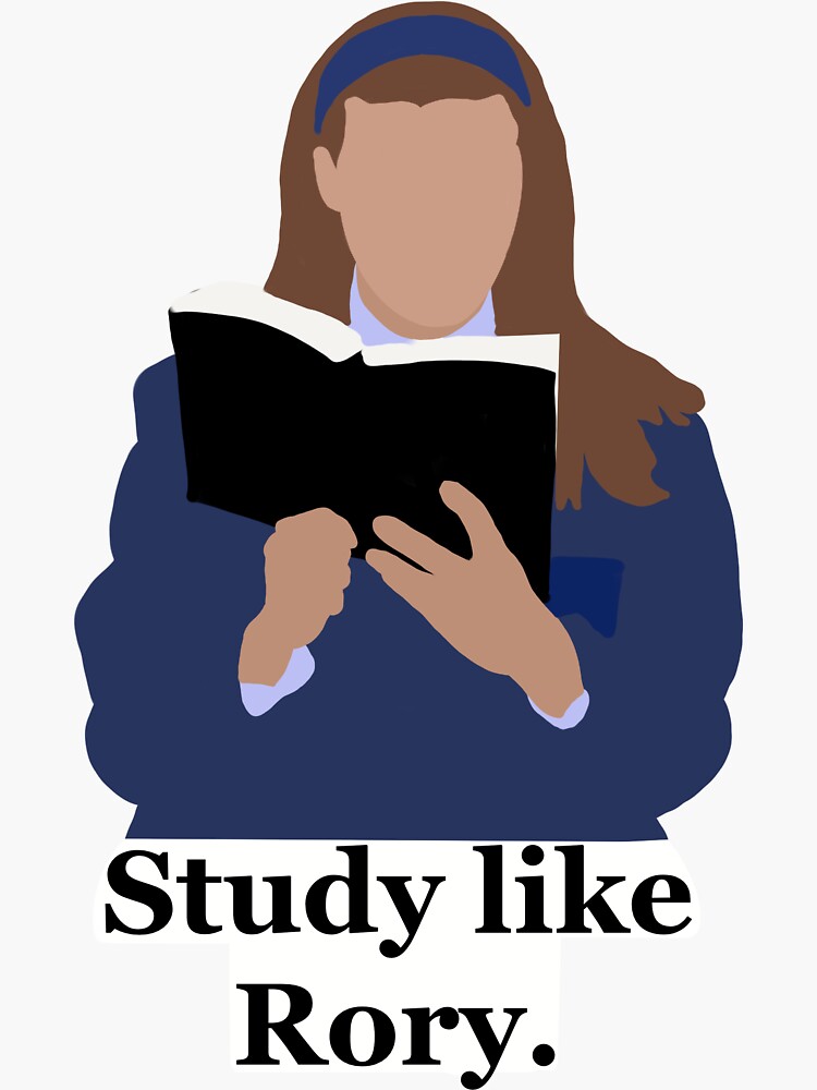 "Study Like Rory" Sticker for Sale by eled-espresso | Redbubble