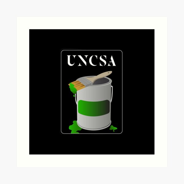 "UNCSA Scenic Paint Logo" Art Print by Greyson81000 | Redbubble