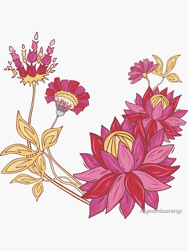 "Calypso - Pink" Sticker for Sale by raymondwarenyc | Redbubble