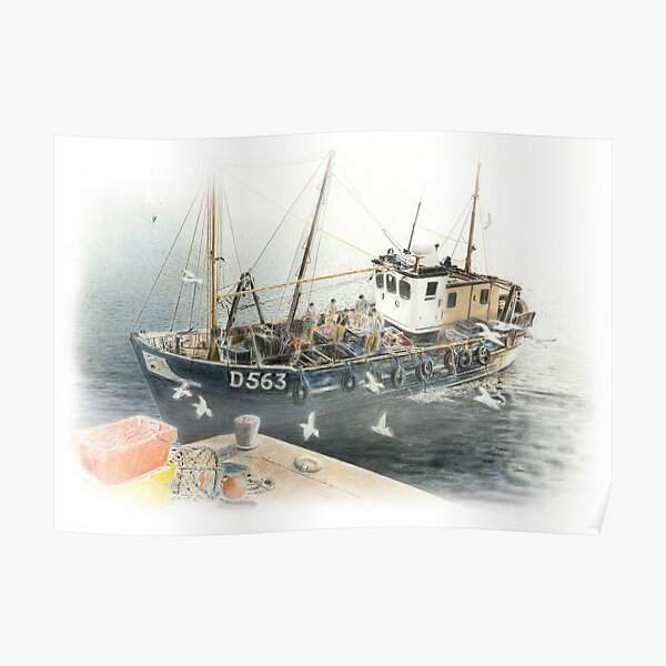 "Bringing Home the Catch" Poster by stevenhope | Redbubble