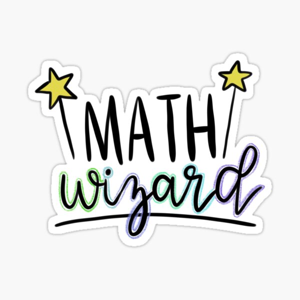 "Math Wizard" Sticker for Sale by roryyakubov | Redbubble