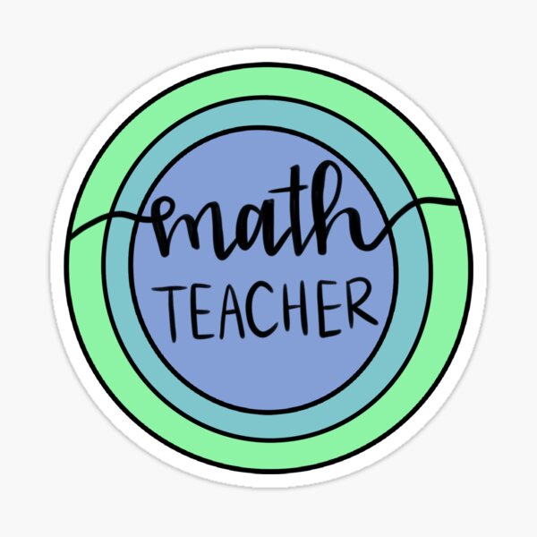 "Math teacher" Sticker for Sale by roryyakubov | Redbubble