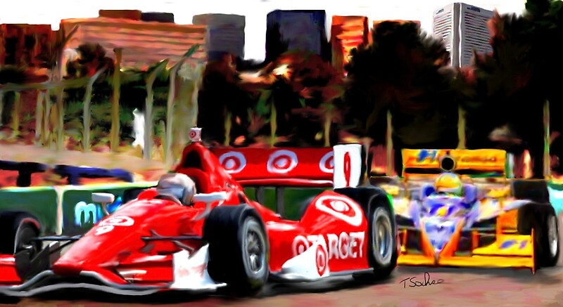 "Baltimore Grand Prix, Indy racing " by Tom Sachse | Redbubble
