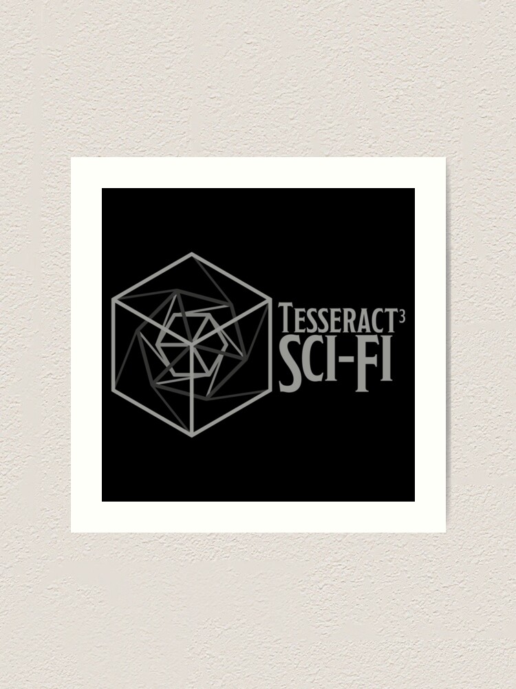 "Tesseract Cubed Worldbuilding Logo Sci-Fi" Art Print by gerrmann002 ...