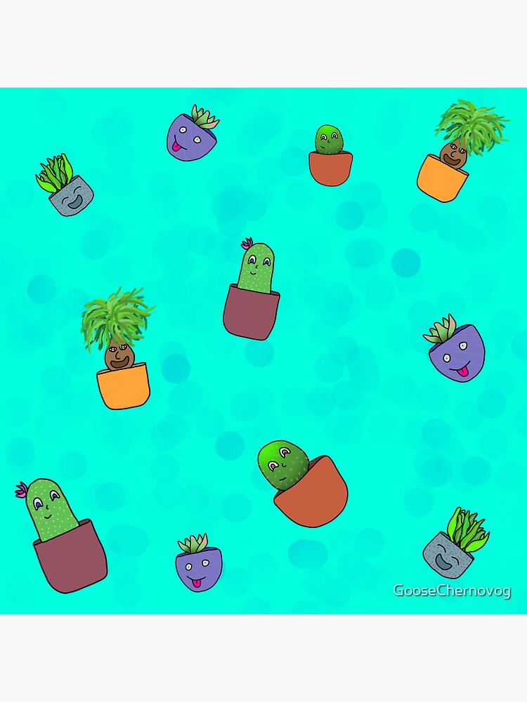 "Happy Plants" Sticker by GooseChernovog | Redbubble