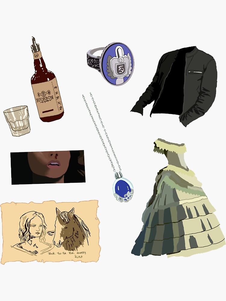 "TVD Symbols/Objects Sticker Pack" Sticker for Sale by mariasaesthetic ...