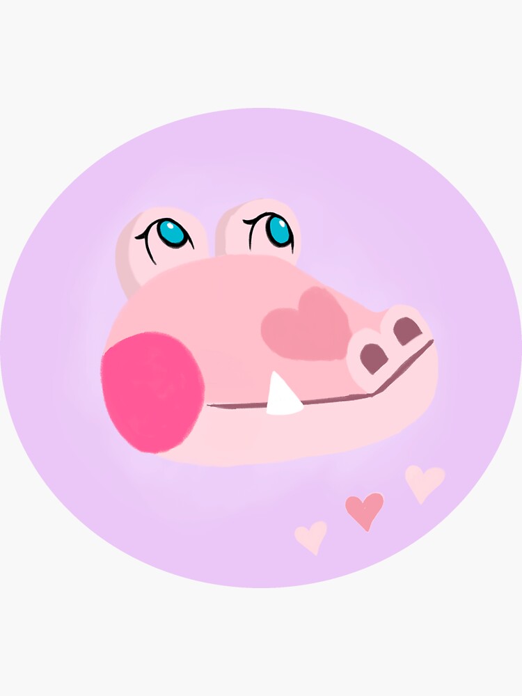 "ACNH Gayle Digital illustration" Sticker by Lunarbaycrafts | Redbubble