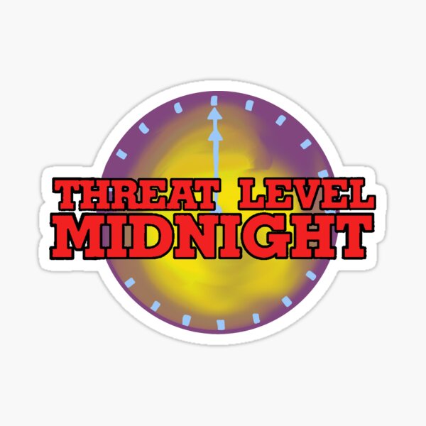 Threat Level Midnight Stickers | Redbubble
