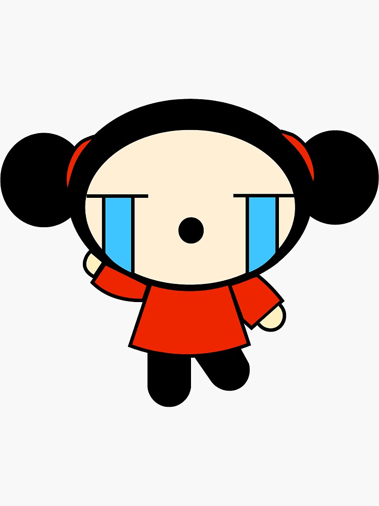 "Crying Pucca Sticker" Sticker for Sale by ABrilliantFool | Redbubble