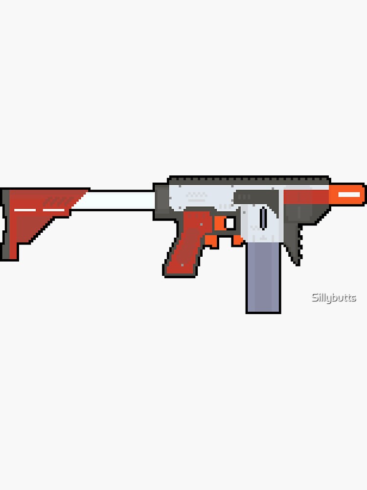 Pegatina «Pixel Nerf Homemade Gryphon (w / EXPD Stock and Foregrip ...