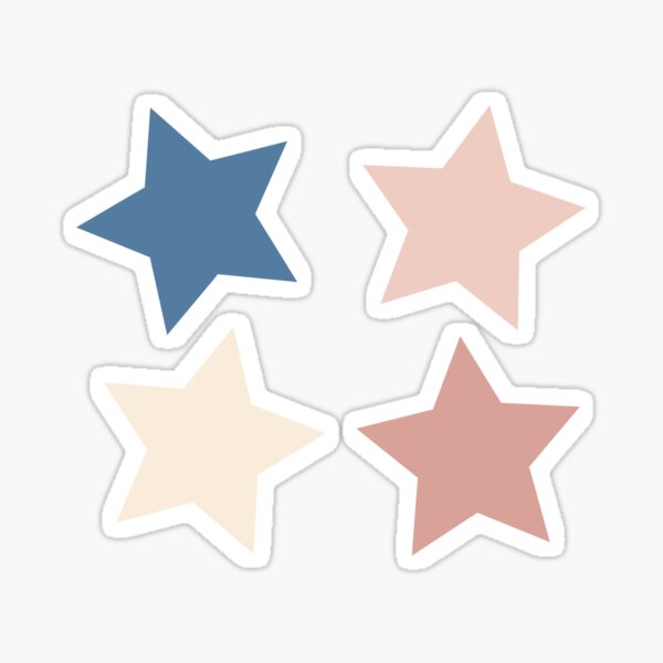 "vintage four-pack star set" Sticker for Sale by rj-xo | Redbubble