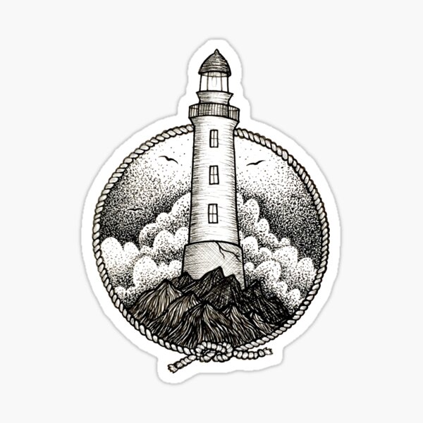 "Lighthouse" Sticker by robin-hogan | Redbubble