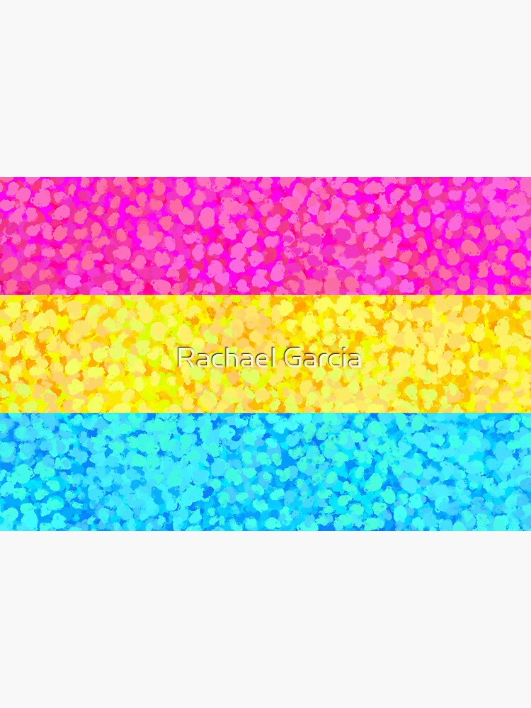Pansexual Stripes Seurat Inspired Pride Flag Sticker For Sale By