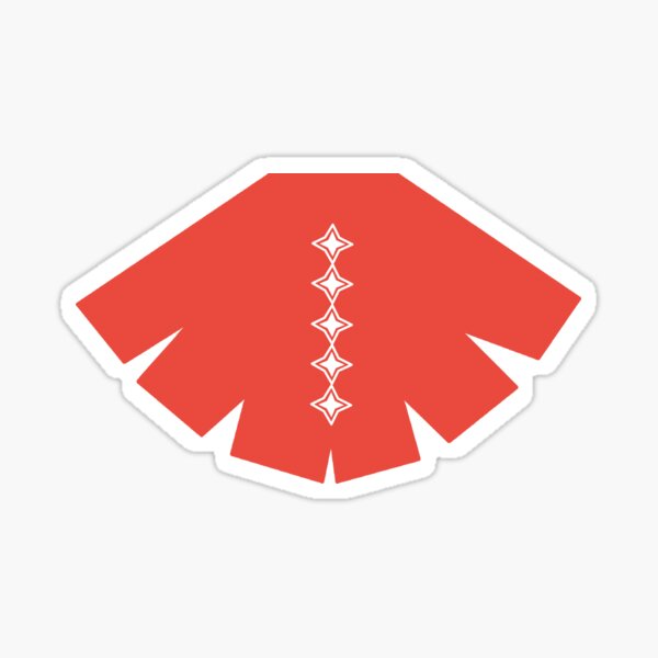 "Red cape" Sticker by Asenot | Redbubble