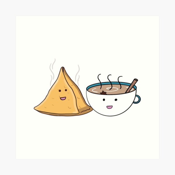 "Chai & Samosa" Art Print for Sale by rvenkatesan | Redbubble