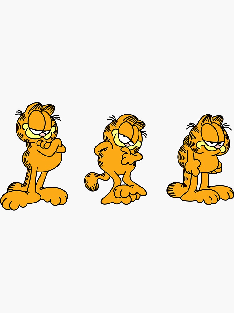 "Garfield" Sticker for Sale by mcsloth6 | Redbubble