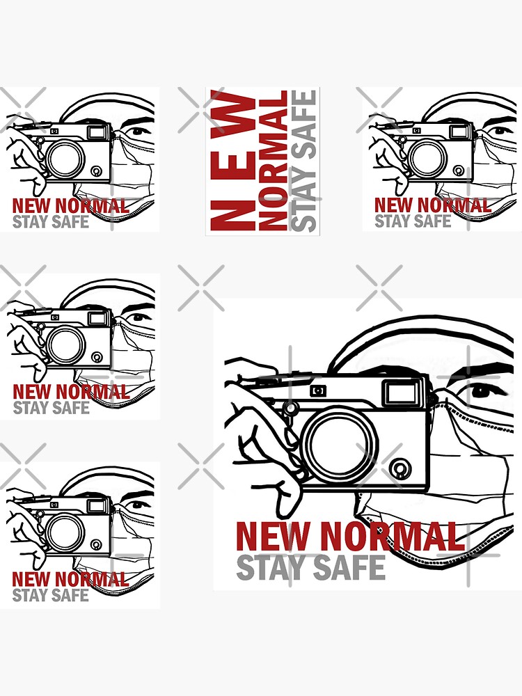 "New normal and stay safe with Fujifilm XPro2" Sticker by arthatbeat ...