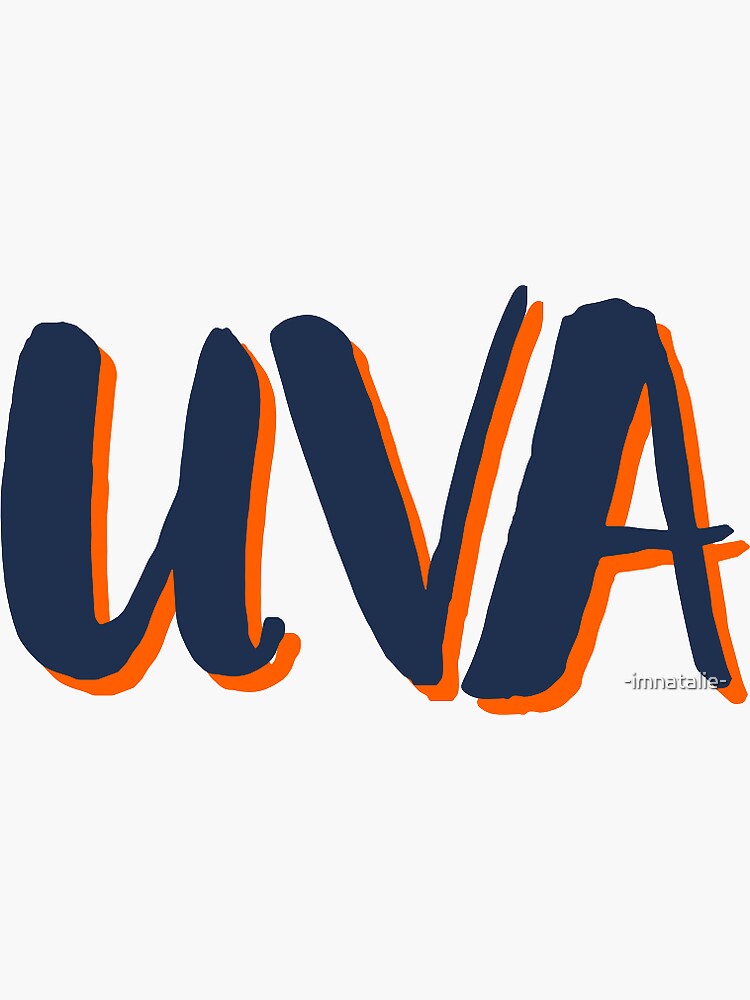 "uva" Sticker for Sale by -imnatalie- | Redbubble