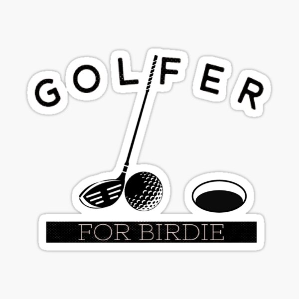 "Golfer For Birdie" Sticker for Sale by Hammy97 | Redbubble