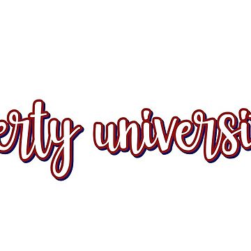 "Liberty University" Sticker for Sale by ameliazhengg | Redbubble