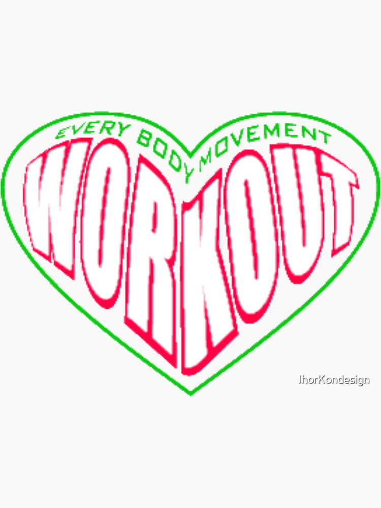 "Every Body Movement Workout Motivational Fitness Gift" Sticker for ...