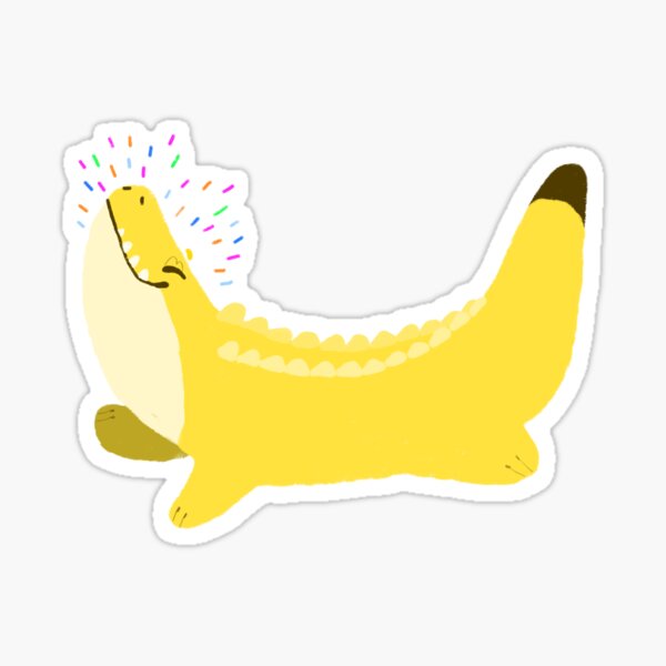 "bananagator" Sticker for Sale by reallymichaela | Redbubble