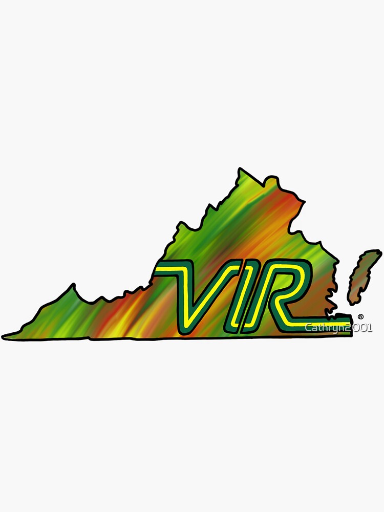 "Virginia International Raceway" Sticker for Sale by Cathryn2001 ...