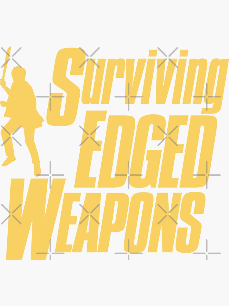 "Surviving Edged Weapons (Logo Only - Yellow)" Sticker for Sale by ...