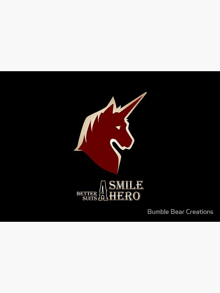 "A Smile Better Suits A Hero" Mask for Sale by dhkite | Redbubble