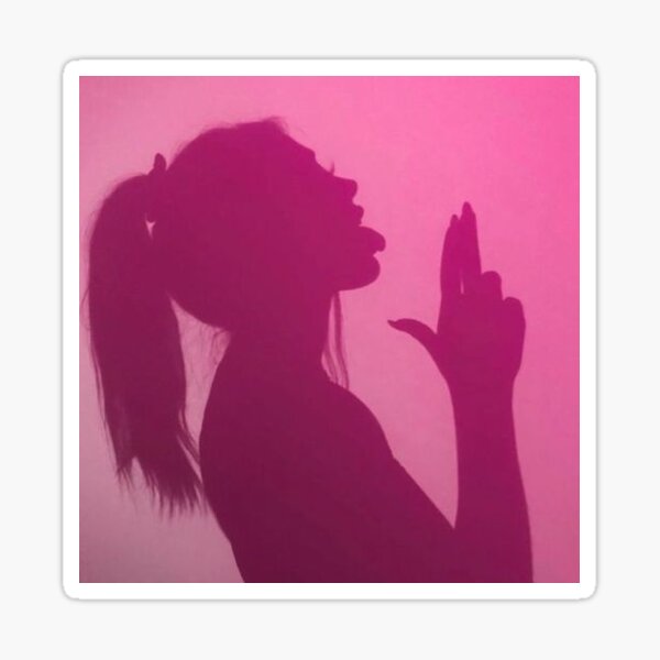 "pink silhouette" Sticker by anticool | Redbubble