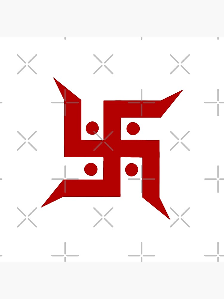 "Swastik red Indian spiritual sign" Art Board Print for Sale by ...