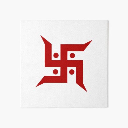 "Swastik red Indian spiritual sign" Art Board Print for Sale by ...
