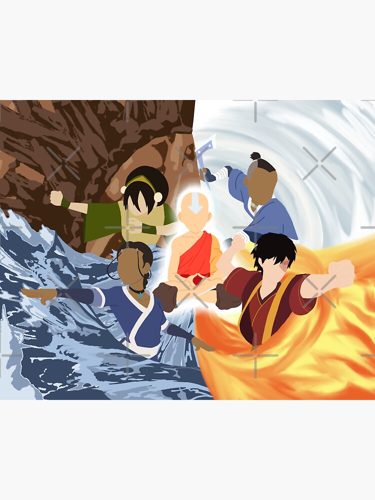 "Team Avatar Bending" Sticker for Sale by malice7222 | Redbubble