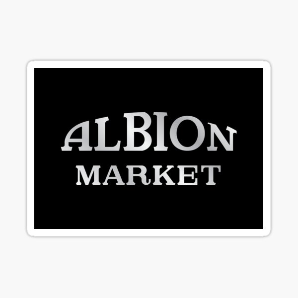 "Albion Market" Sticker for Sale by ChrisOrton | Redbubble