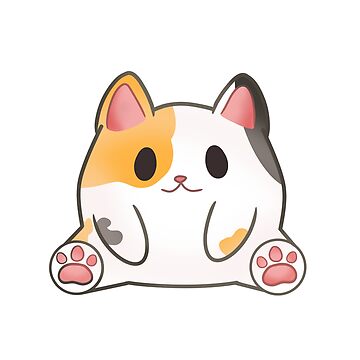 "Chibi Calico cat" Sticker for Sale by Scaredmushroom | Redbubble