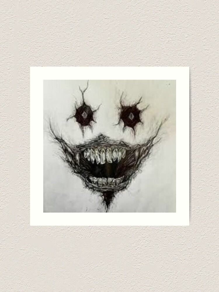 "creepy smile" Art Print for Sale by bricechaupre | Redbubble