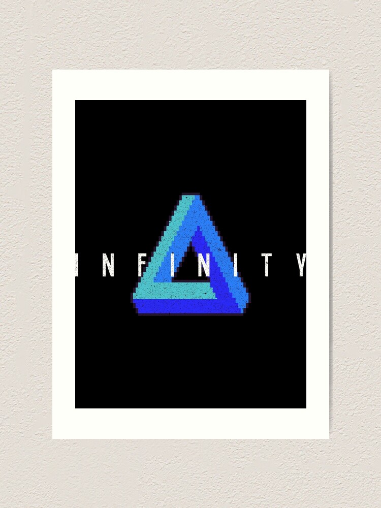 "infinity retro logo" Art Print for Sale by pirminio | Redbubble