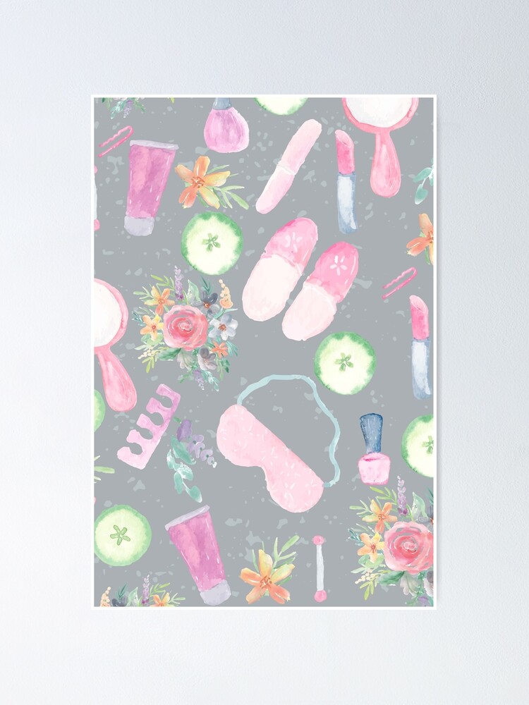 "Pamper Party | Watercolor " Poster by Harpleydesign | Redbubble