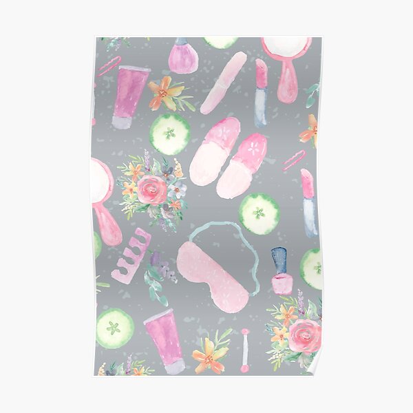 "Pamper Party | Watercolor " Poster by Harpleydesign | Redbubble
