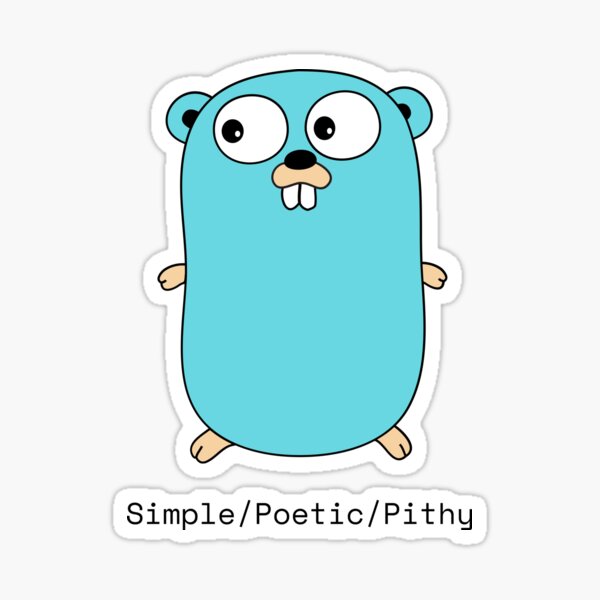 "golang logo" Sticker by buzz-inc | Redbubble