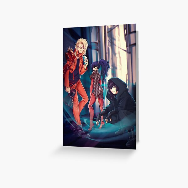 "Villain!AU Present Mic, Eraserhead and Midnight" Greeting Card by ...